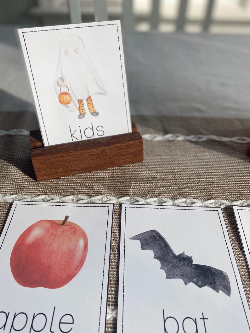 Halloween Flashcards for Kids, Abc Flashcards, Homeschool Resources ...