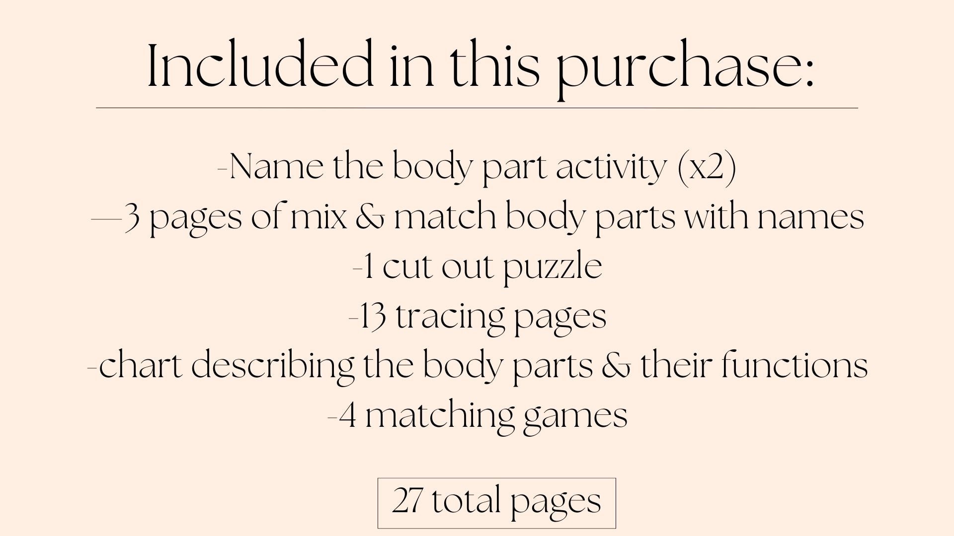 Preschool Learning Activity Bundle My Body Parts Printable Pre-k ...