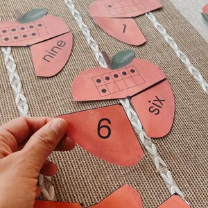 Fall Number Puzzles, Counting Practice With Numbers 1-10, Ten Frames ...