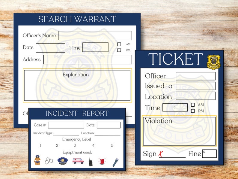 Police Dramatic Play for Kids, Pretend Police Department, Kid's Pretend ...