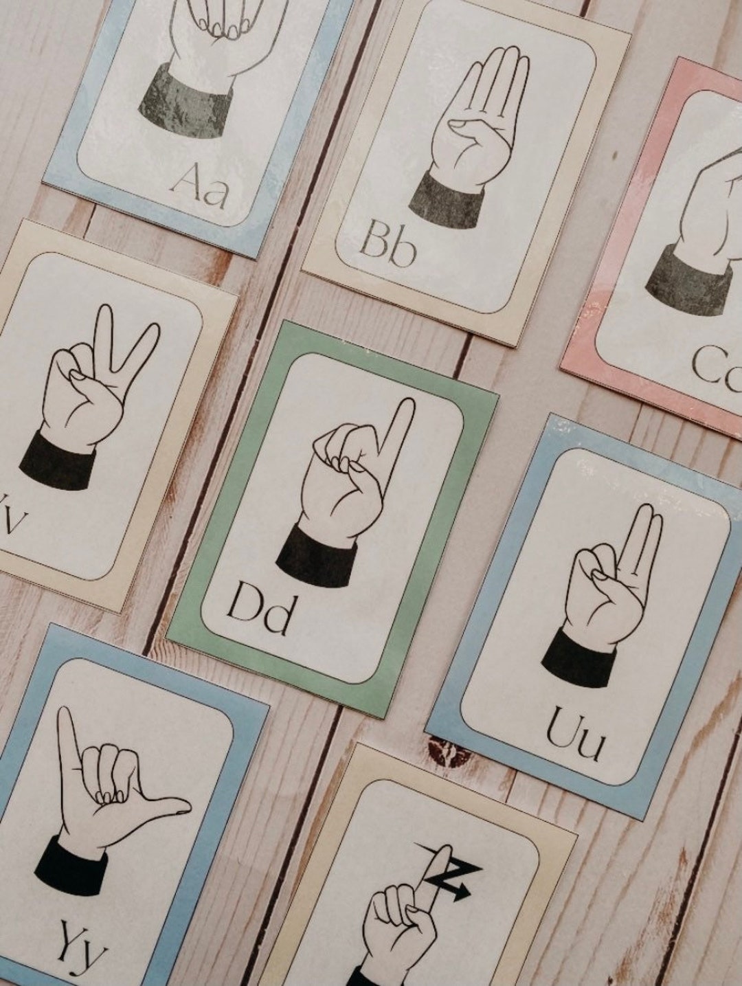 ASL Flashcards Printable, Kids Learning Sign Language, Sign Language ...