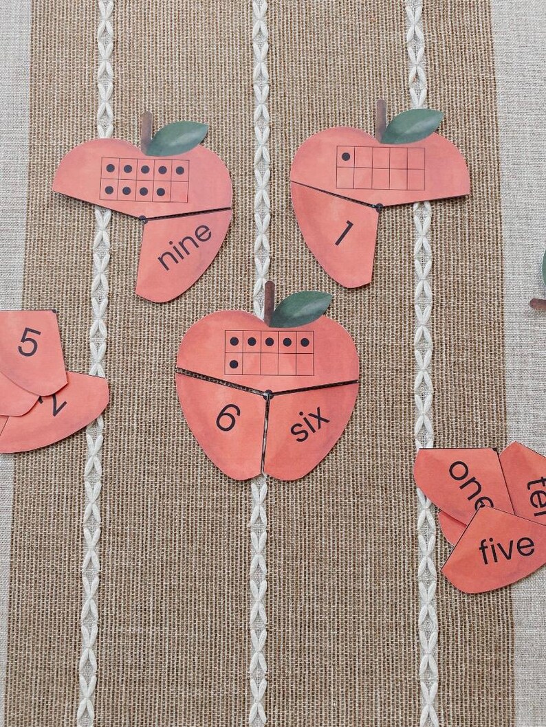 Fall Number Puzzles, Counting Practice With Numbers 1-10, Ten Frames ...