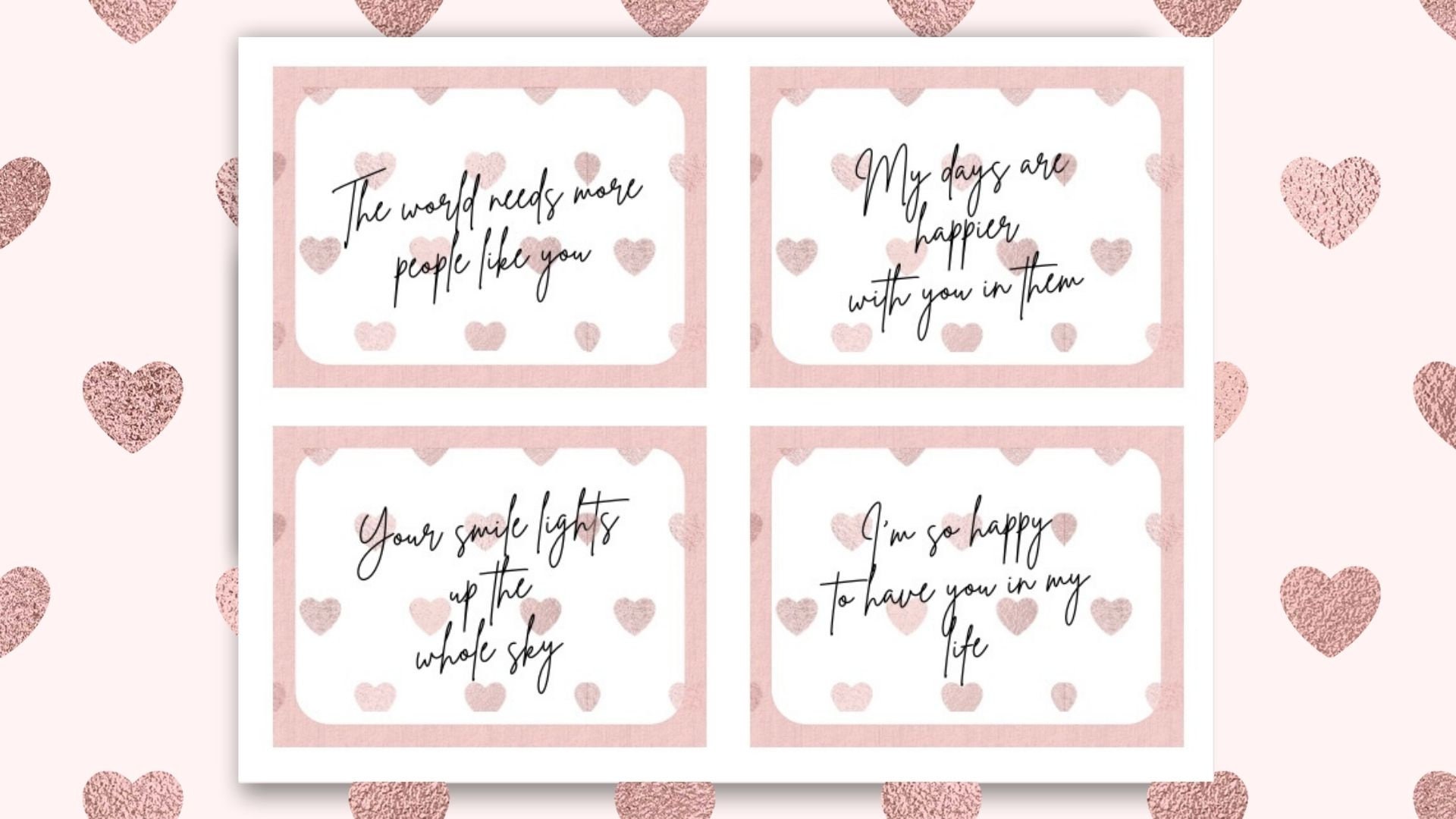 Valentine's Day Cards for Kids Printable | Valentine's Day Messages ...