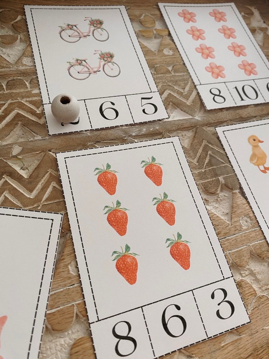 Summer Count and Clip Activity, Count and Clip Cards 1-10, Montessori ...