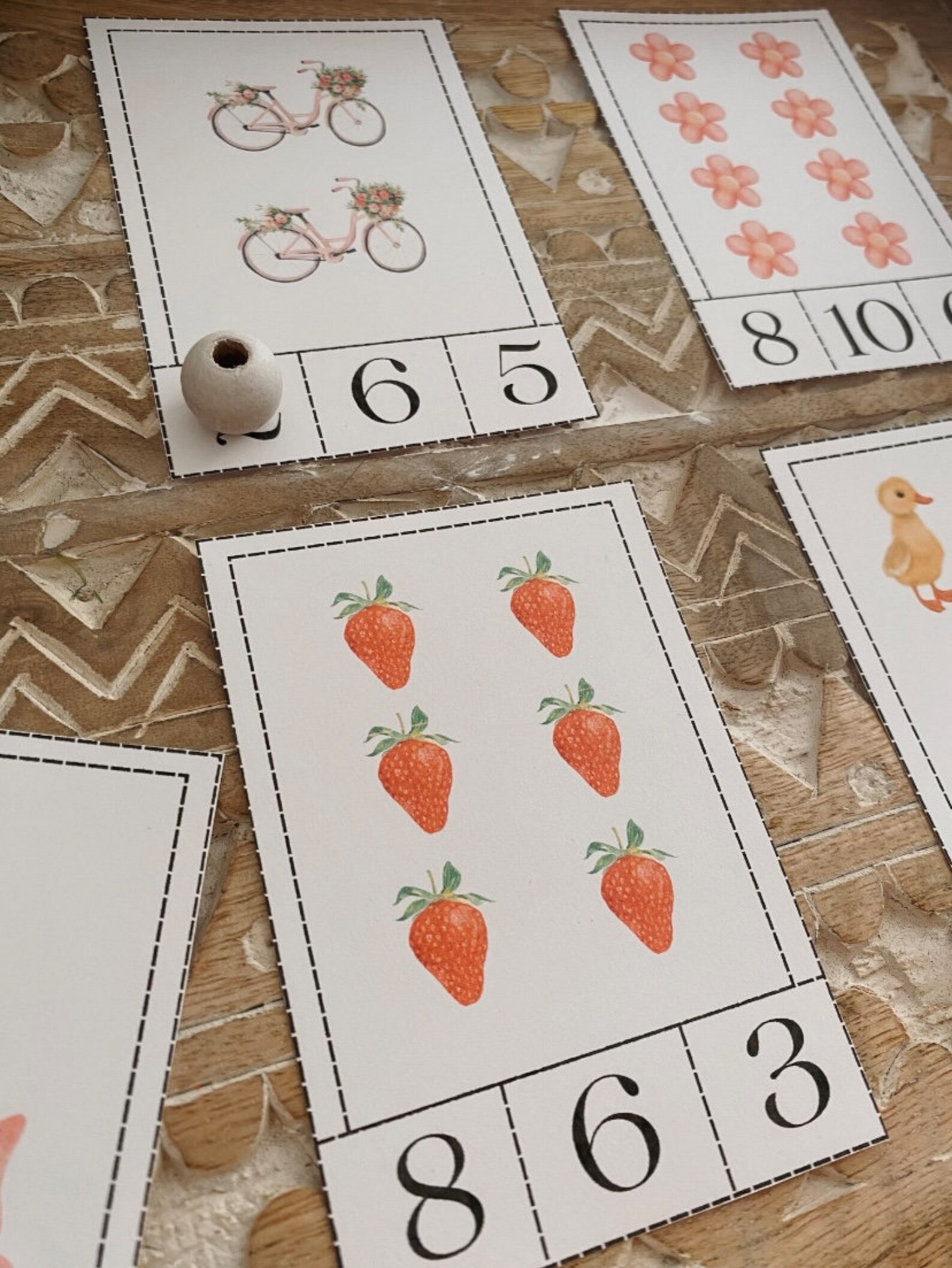 Summer Count and Clip Activity, Count and Clip Cards 1-10, Montessori ...