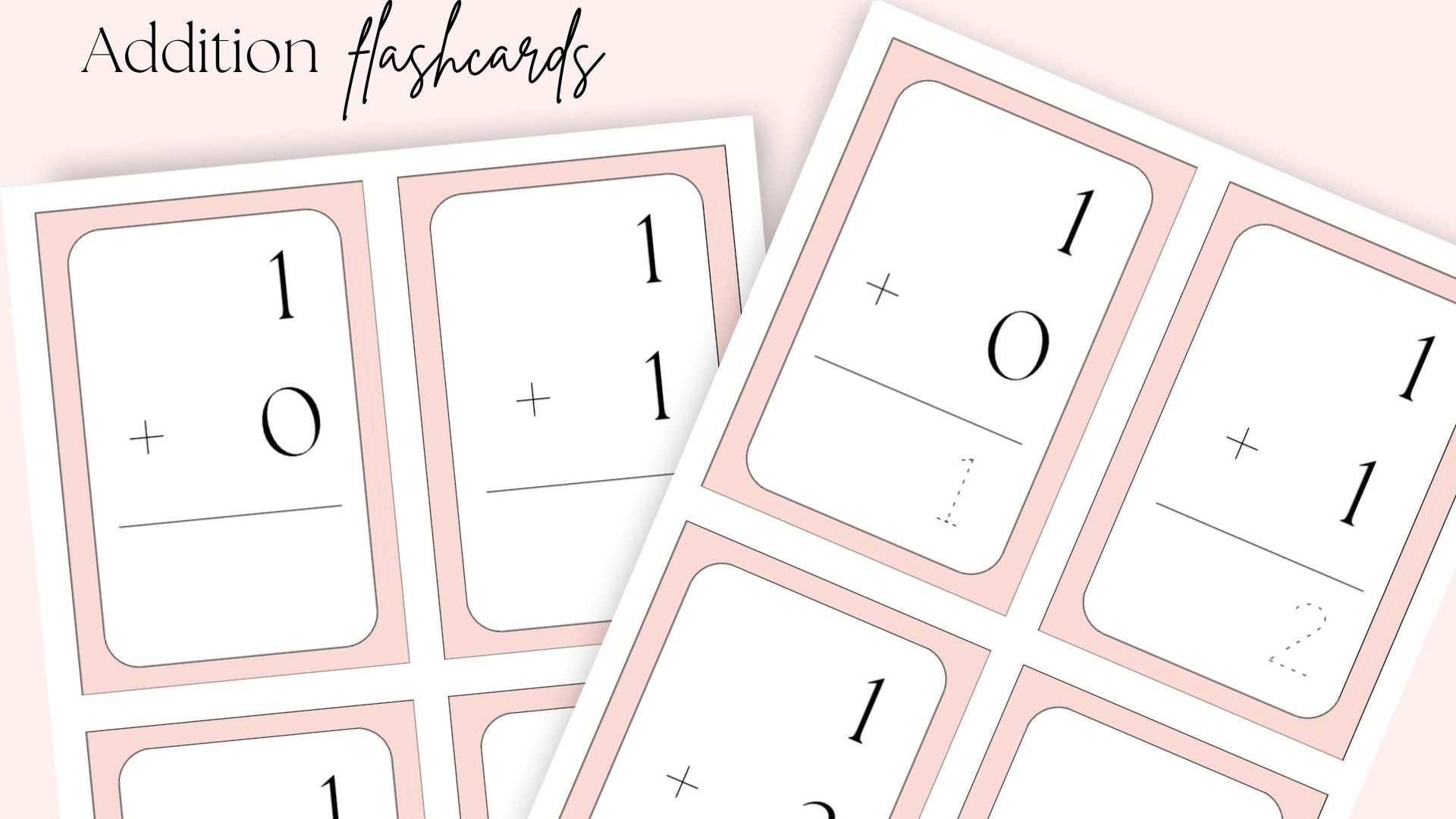 Printable Addition Flashcards for Kids, Math for Kids, Printable Math ...