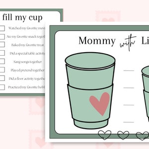 Mother and Child Bonding Activities Printable | Kids Checklist ...