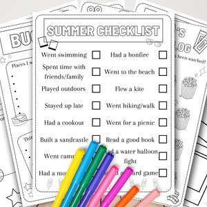 Summer Adventure Book for Kids, Summer Activities for Kids, Printable ...