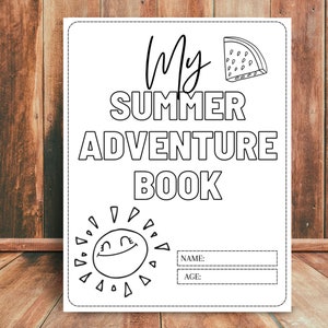 Summer Adventure Book for Kids, Summer Activities for Kids, Printable ...