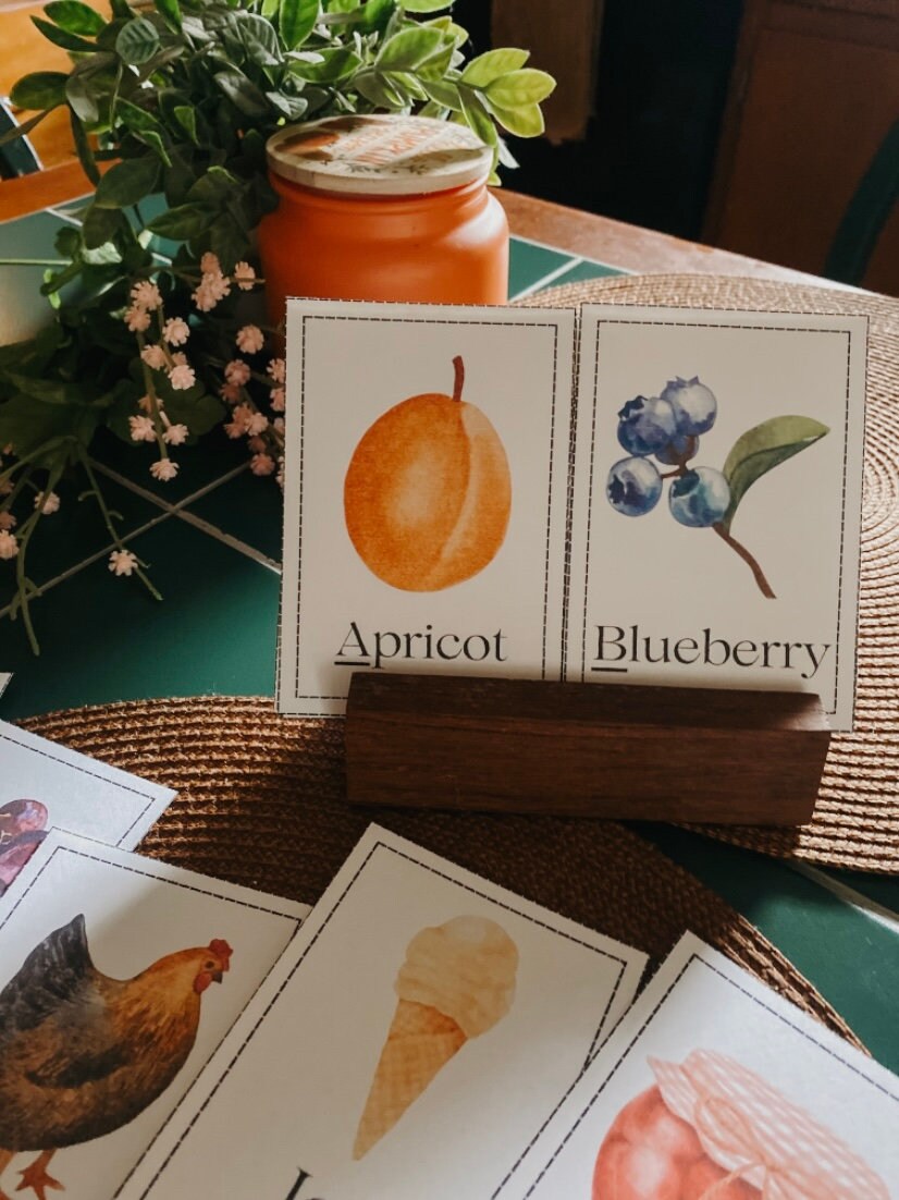 Farmer's Market Educational Flashcards, Alphabet Flashcards for Kids ...