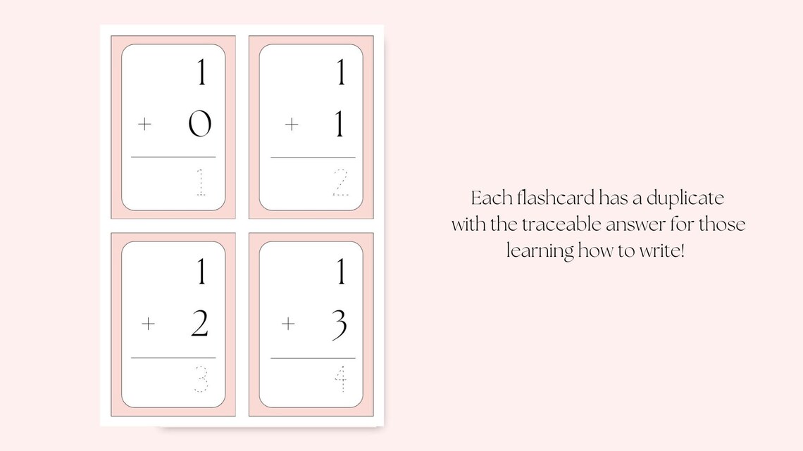 Printable Addition Flashcards for Kids, Math for Kids, Printable Math ...