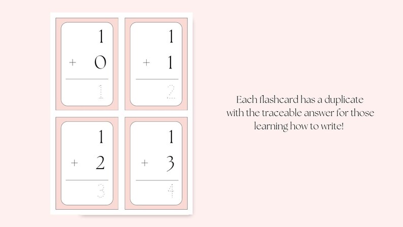 Printable Addition Flashcards for Kids, Math for Kids, Printable Math ...