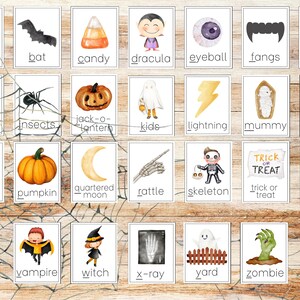 Halloween Themed ABC Flashcards for Kids, Alphabet Flashcards ...