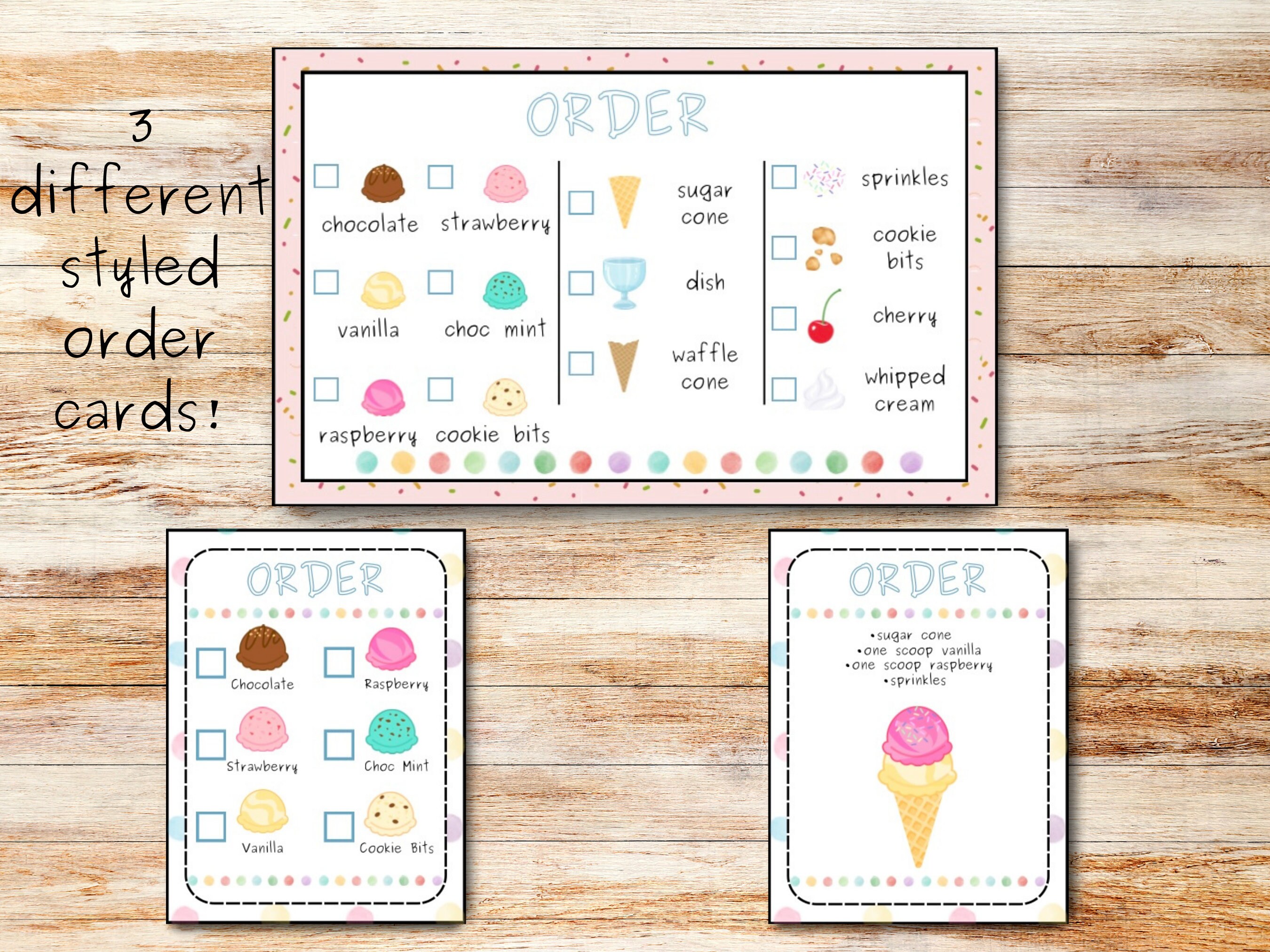 Ice Cream Parlor Pretend Play, Home Dramatic Play for Kids, Preschool ...