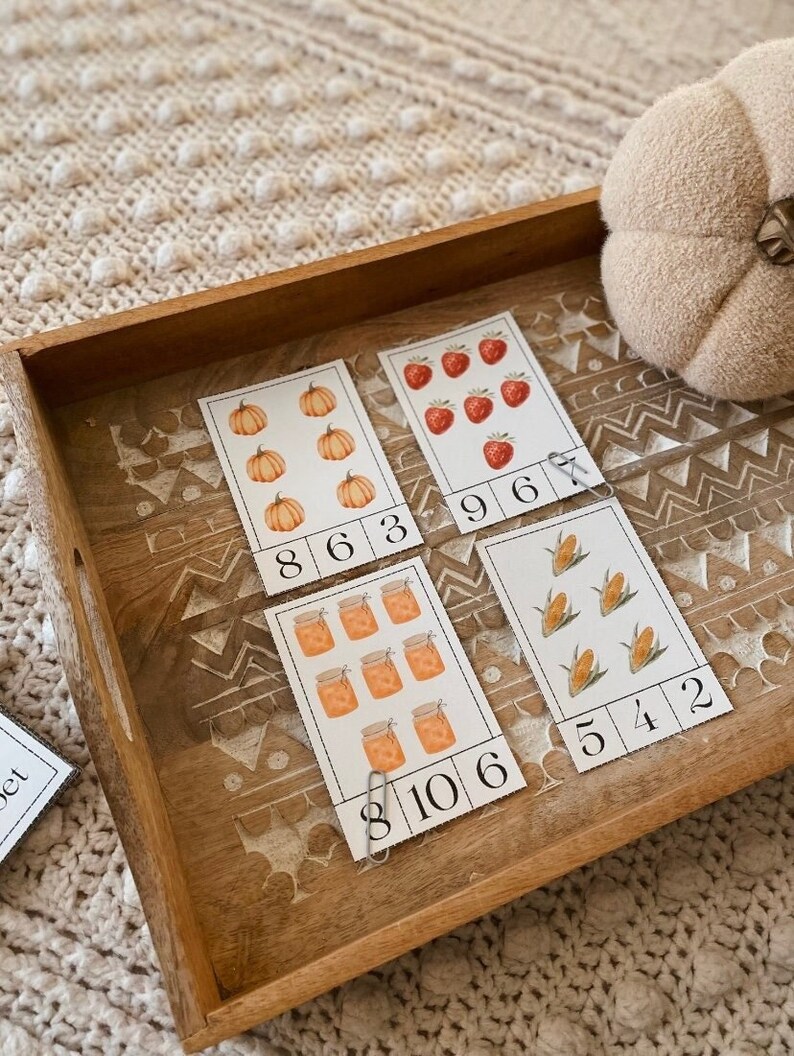 Count and Clip Number Cards, 1-10, Homeschool Resources, Number ...