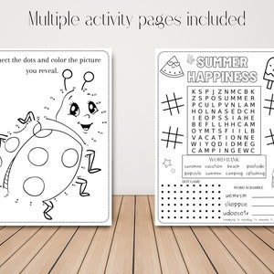 Summer Adventure Book for Kids, Summer Activities for Kids, Printable ...