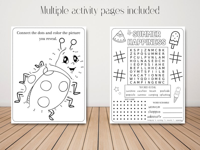 Summer Adventure Book for Kids, Summer Activities for Kids, Printable ...