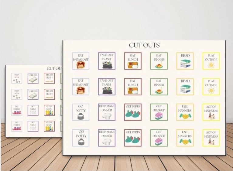 Kids Chore Chart Printable, Kids Responsibility Chart, Printable ...