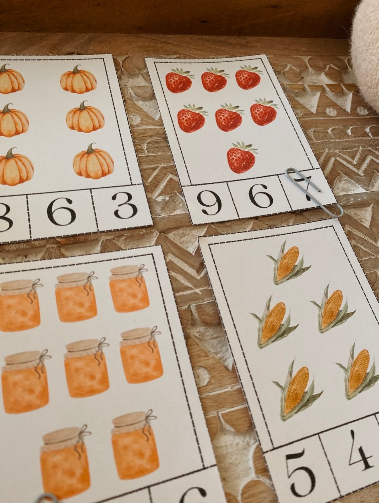 Count and Clip Number Cards, 1-10, Homeschool Resources, Number ...