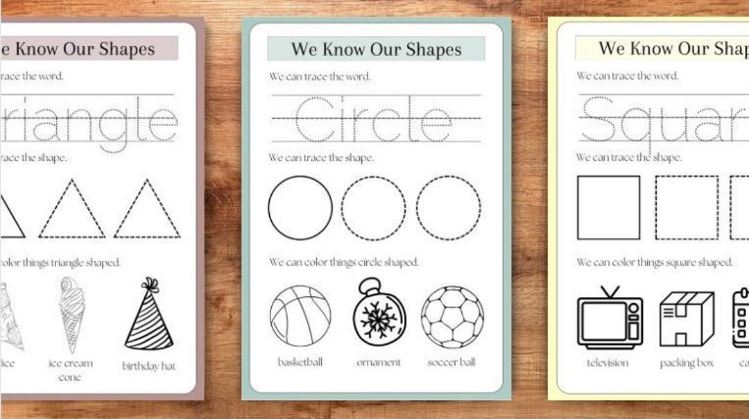 Preschool Basic Shapes Worksheets | Tracing Printables | Homeschool ...
