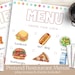 Kid's Pretend Restaurant Menus, Printable Menus for Pretend Play ...