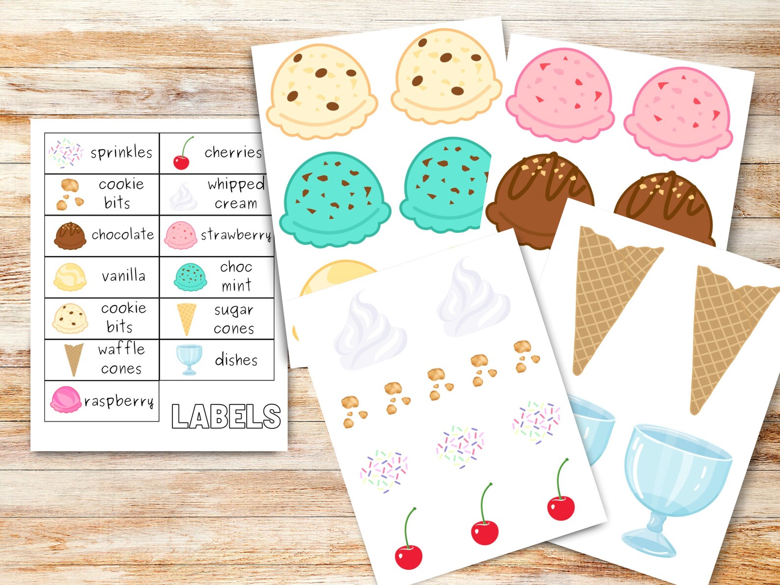 Ice Cream Parlor Pretend Play, Home Dramatic Play for Kids, Preschool ...