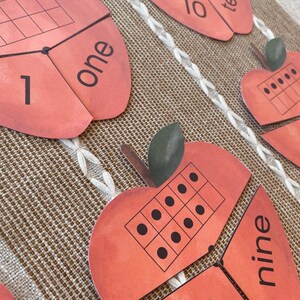 Fall Number Puzzles, Counting Practice With Numbers 1-10, Ten Frames ...