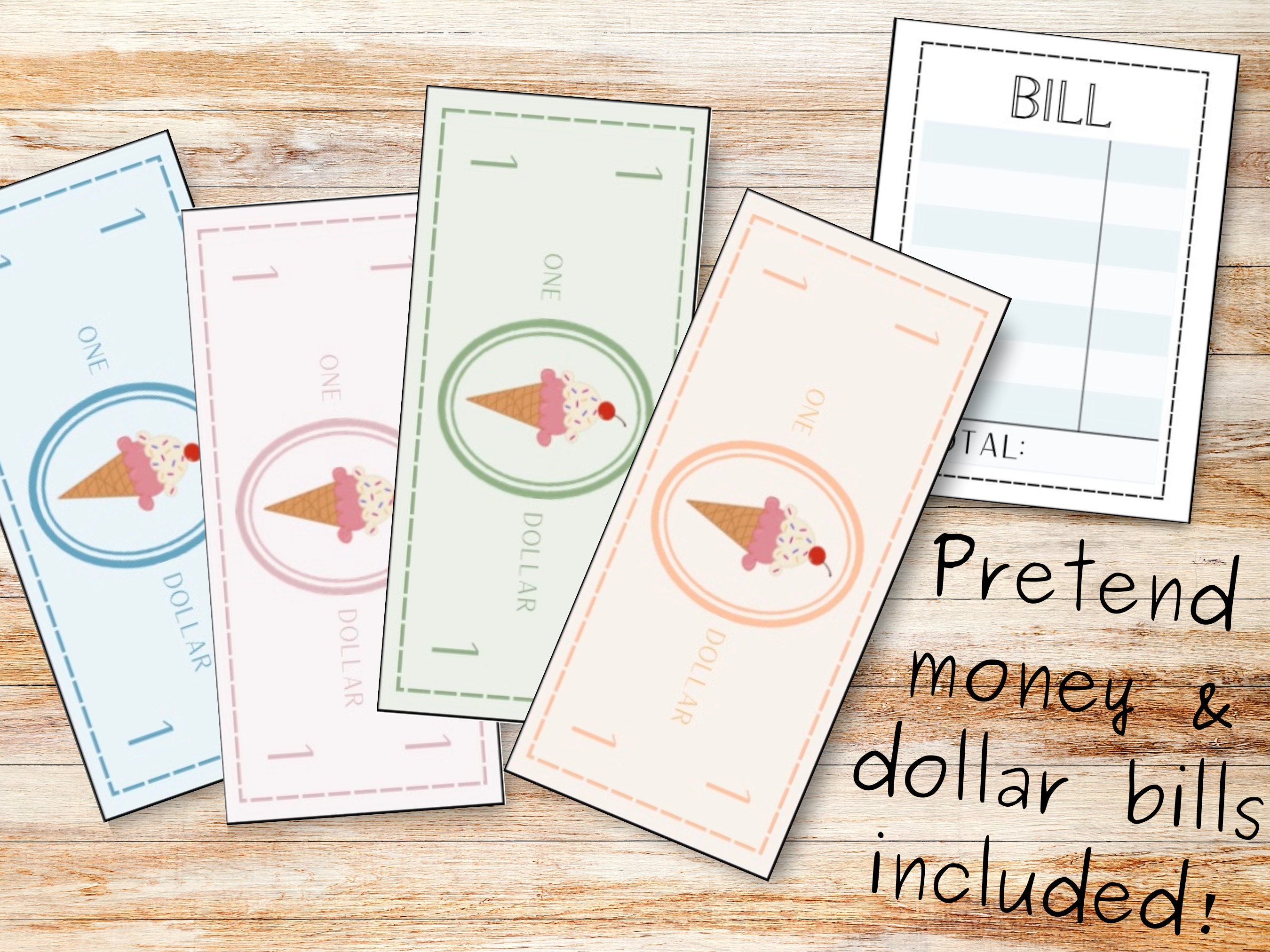 Ice Cream Parlor Pretend Play, Home Dramatic Play for Kids, Preschool ...