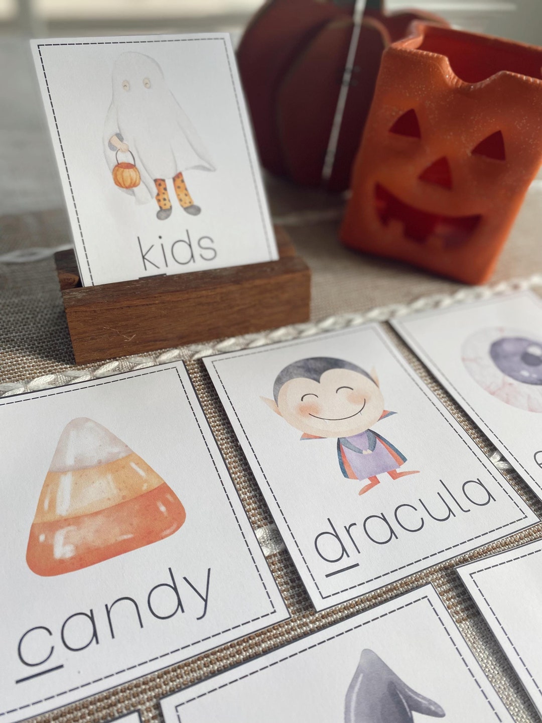 Halloween Flashcards for Kids, Abc Flashcards, Homeschool Resources ...