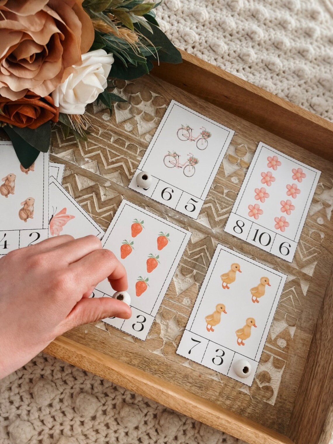 Summer Count and Clip Activity, Count and Clip Cards 1-10, Montessori ...