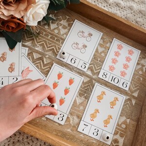 Summer Count and Clip Activity, Count and Clip Cards 1-10, Montessori ...