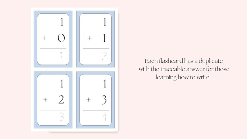 Addition Flashcards Printable Kindergarten Math Math Flashcards ...