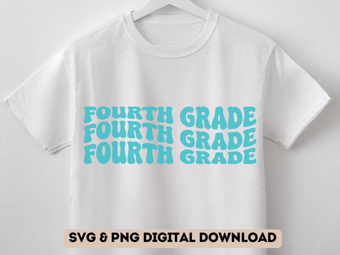 Fourth Grade SVG/PNG | Back to School & First Day of School SVG Design ...