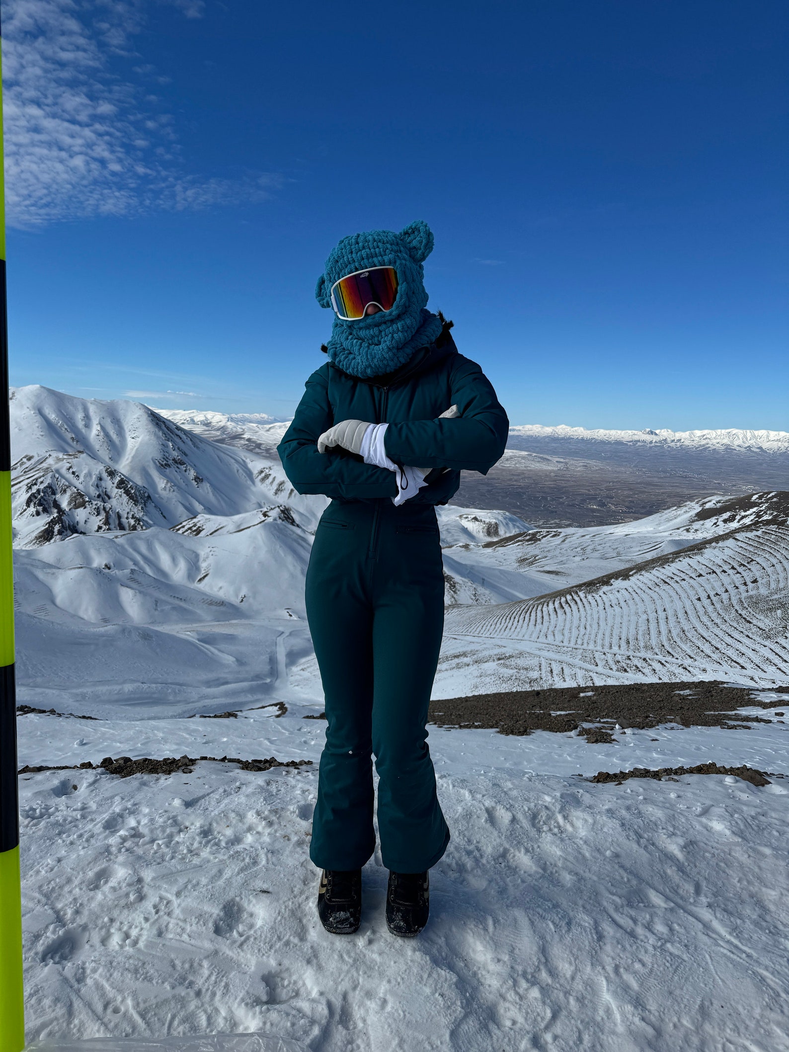 Blue Bear Ear Balaclava Mask, Ski Helmet Mask, Helmet Cover Protector ...