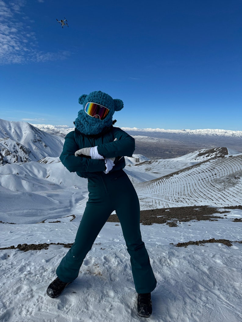 Blue Bear Ear Balaclava Mask, Ski Helmet Mask, Helmet Cover Protector ...