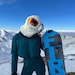 Blue Bunny Balaclava Mask, Ski Helmet Mask, Helmet Cover, Helmet ...