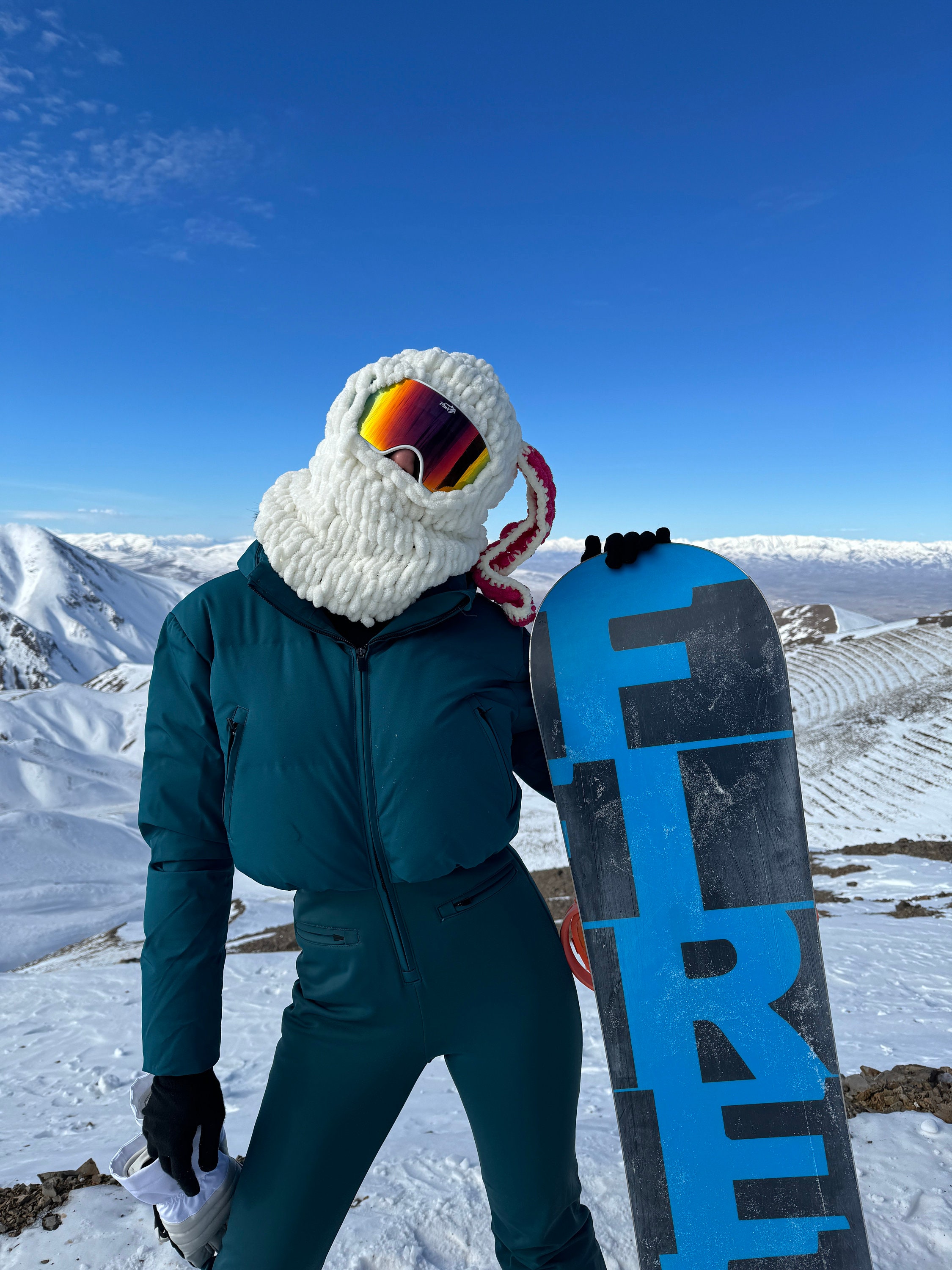 Blue Bunny Balaclava Mask, Ski Helmet Mask, Helmet Cover, Helmet ...