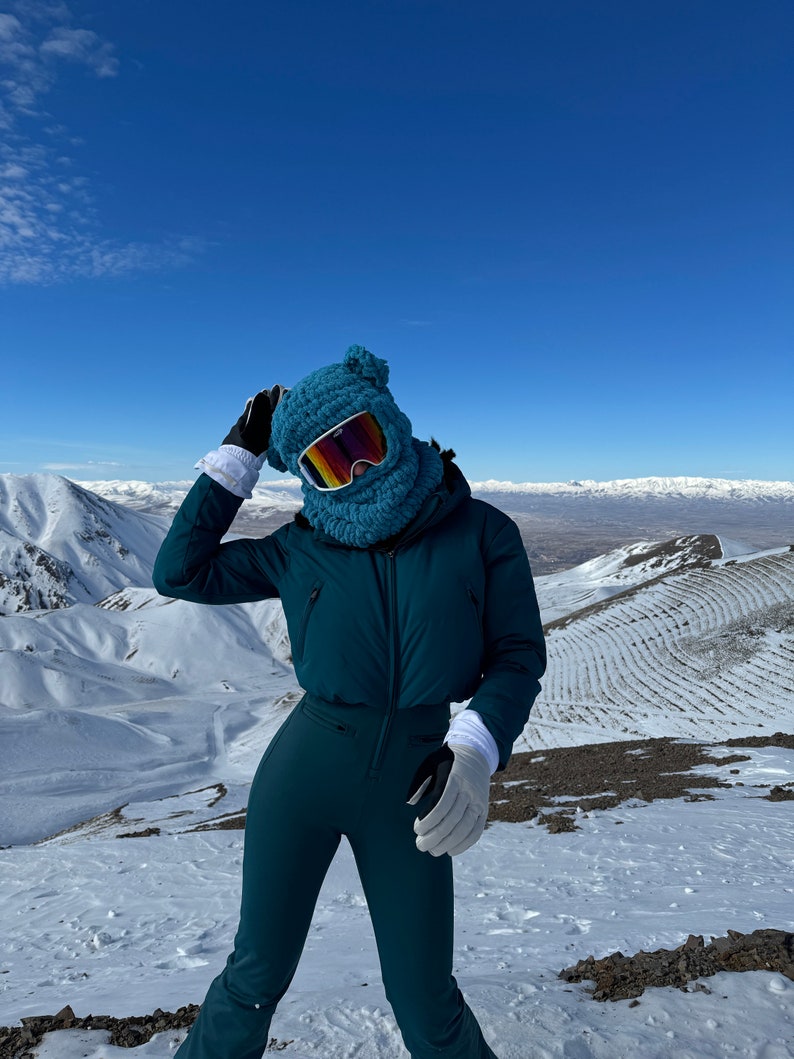 Blue Bear Ear Balaclava Mask, Ski Helmet Mask, Helmet Cover Protector ...