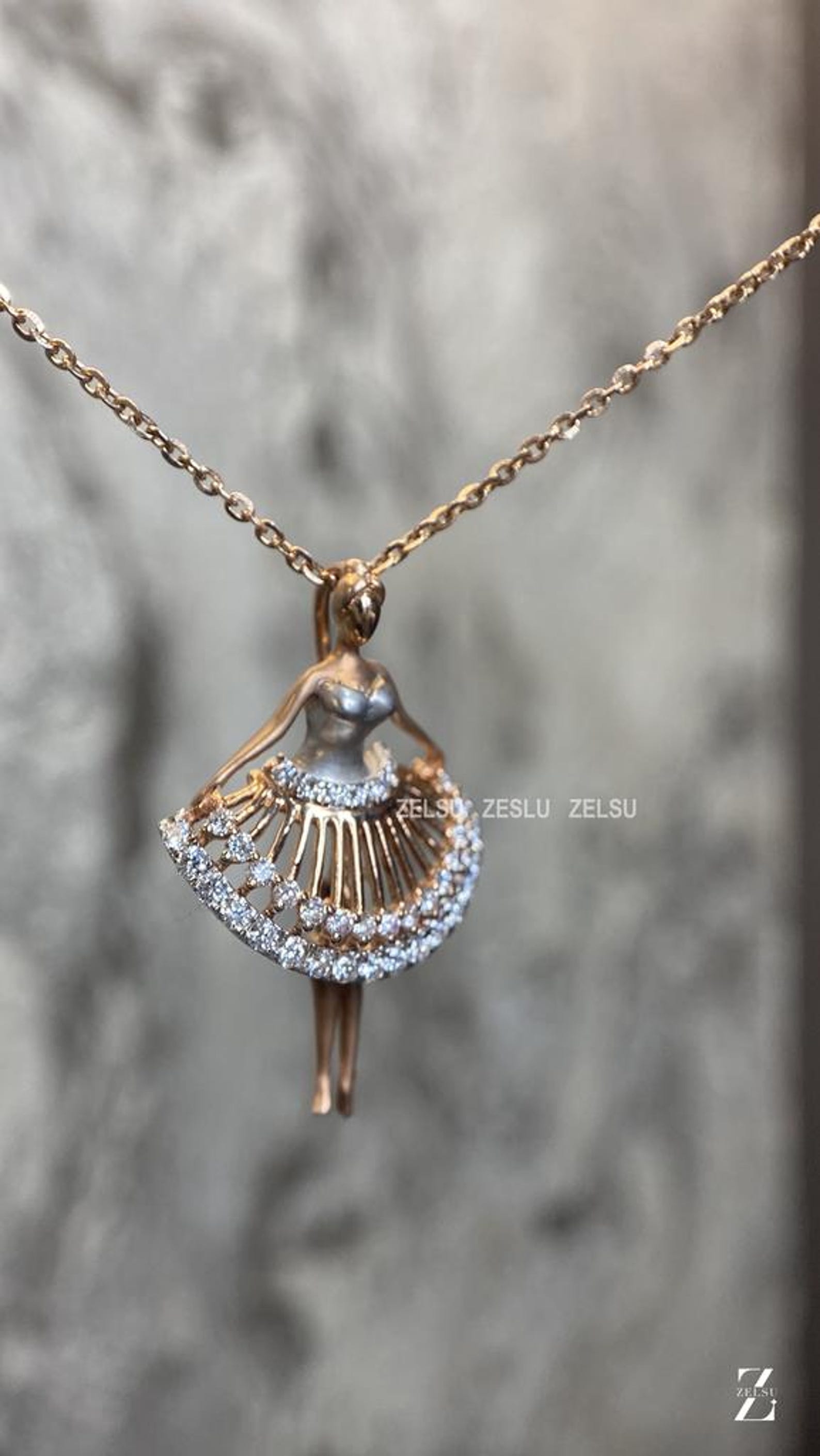 Sparkling Barbie Doll-shaped Moissanite Diamond Pendant the Perfect ...