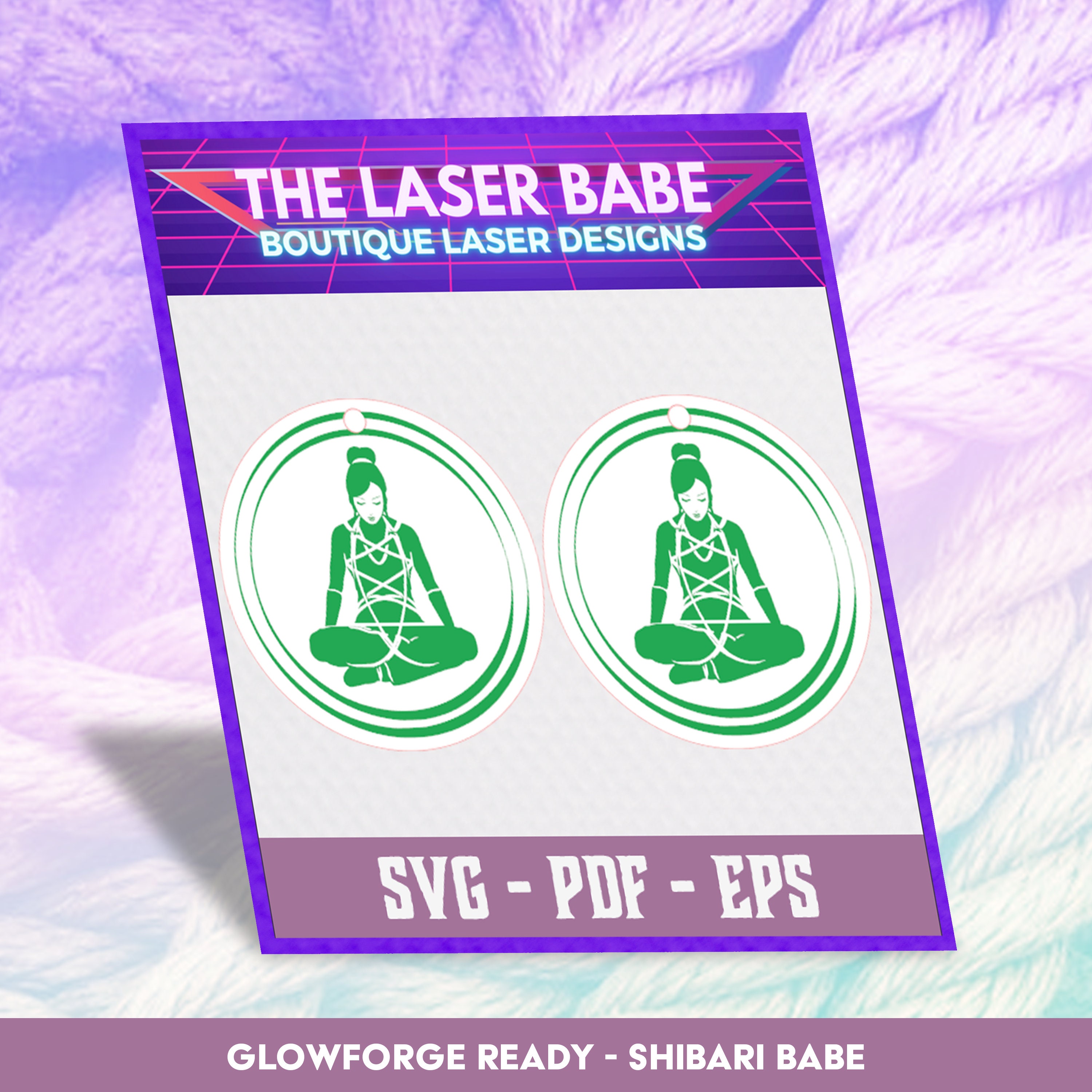 Shibari Bondage Rope Bunny Laser Cut Dangle Earrings | Digital Download ...