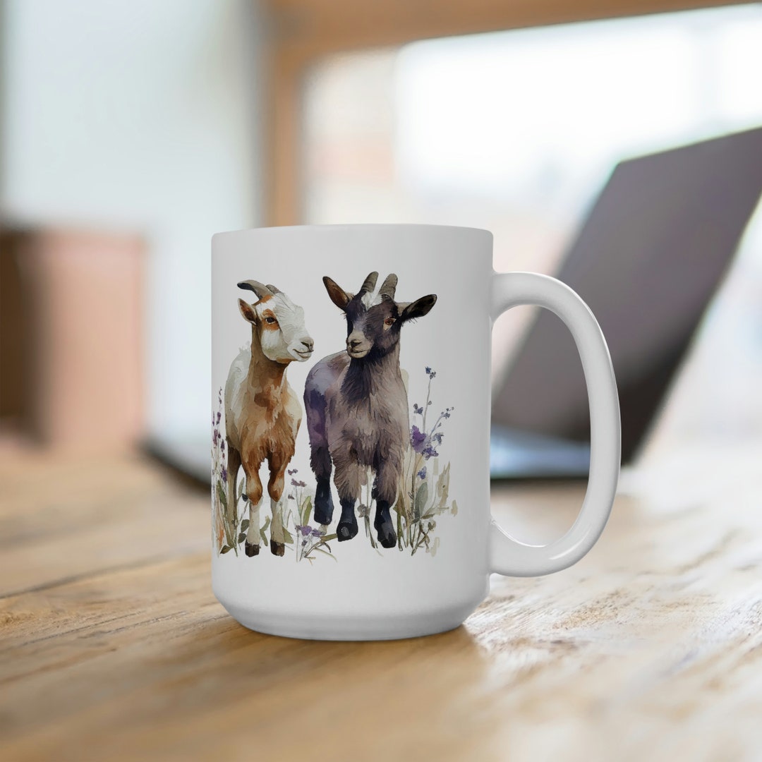 Cute Goats Coffee Mug - 15oz - Etsy