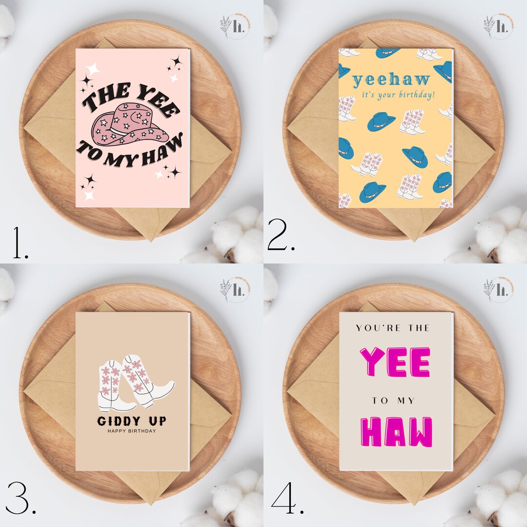 3 Western Themed Card Pack Bundle Your Choice 30 Designs - Etsy