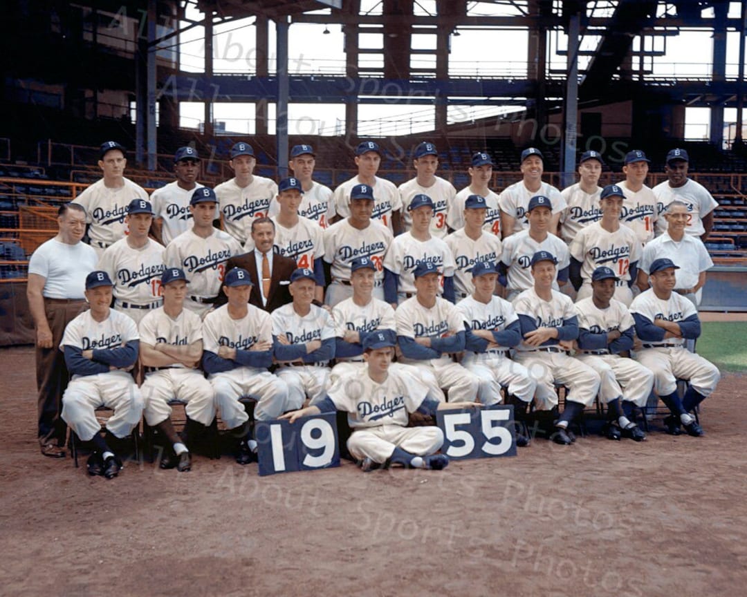 1955 Brooklyn Dodgers Team Photo - Etsy