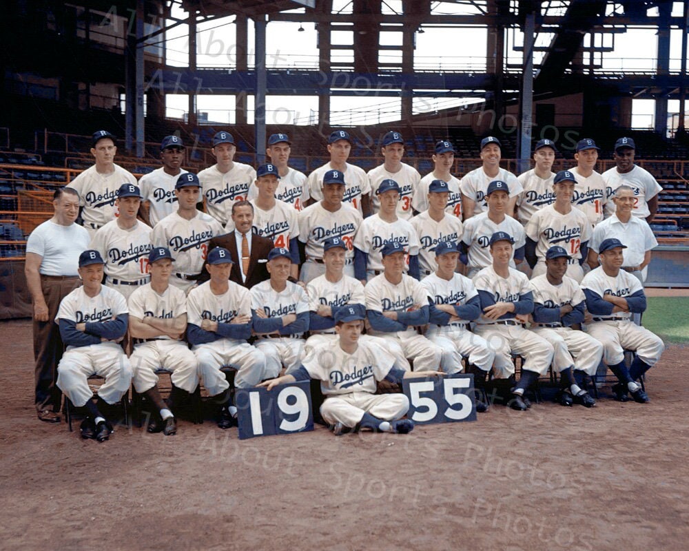 1955 Brooklyn Dodgers Team Photo - Etsy