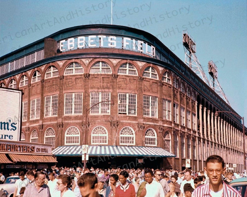 Ebbets Field - Home of the Brooklyn Dodgers - Etsy
