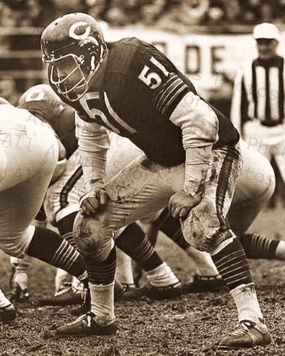 Dick Butkus in Action - Etsy