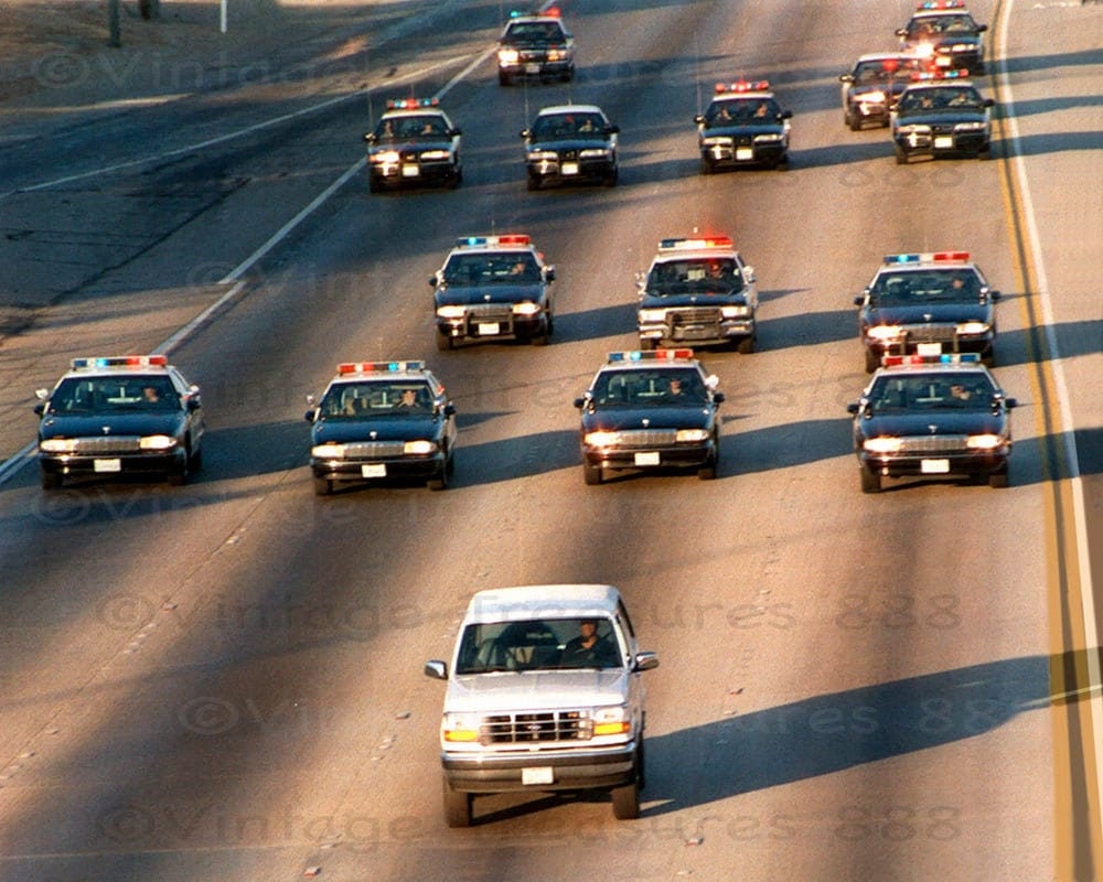 OJ Simpson Bronco Chase - Front View - Etsy