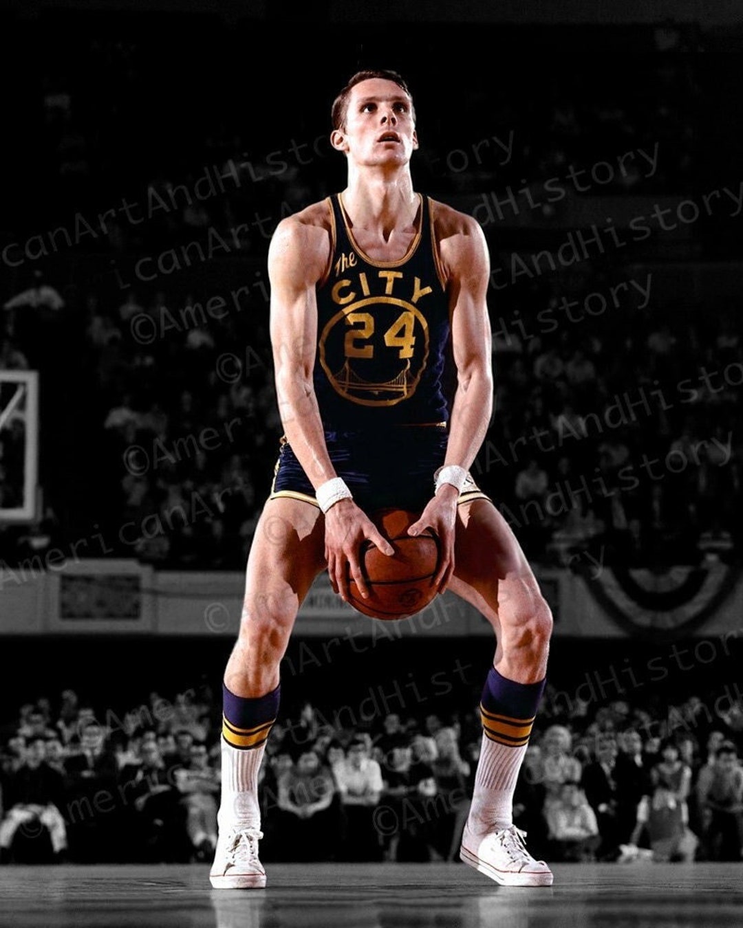 Rick Barry at the Free Throw Line - Etsy