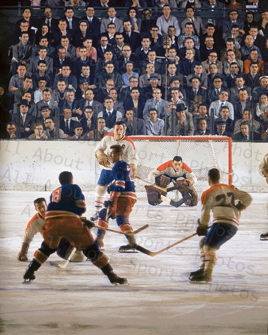 Jacques Plante Plays Goalie for the Montreal Canadiens - Etsy