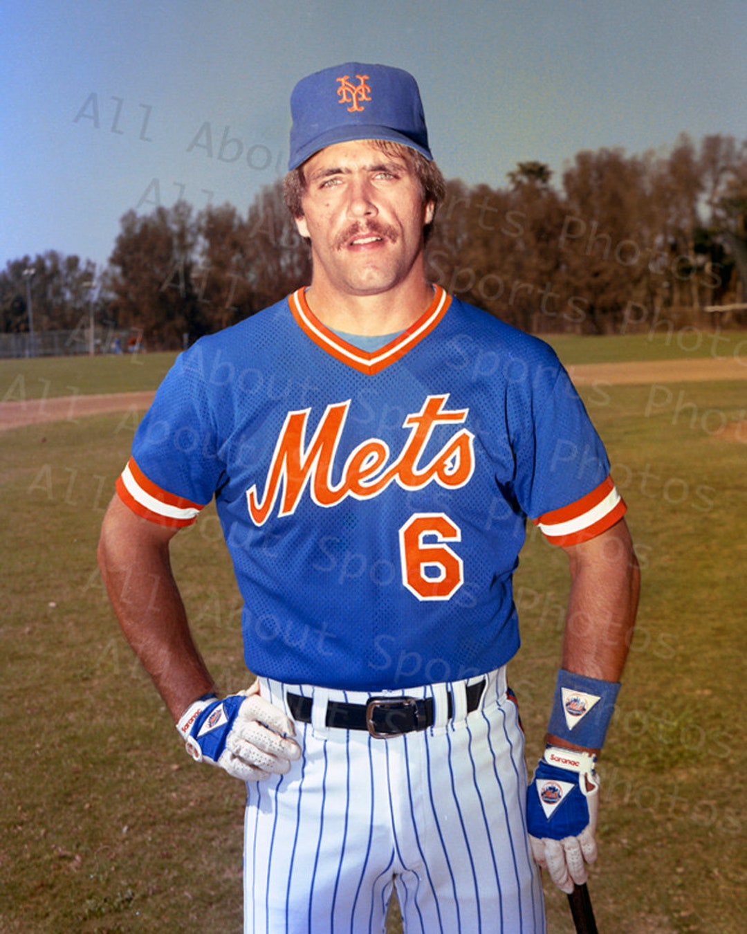 Wally Backman Portrait 1984 Mets - Etsy